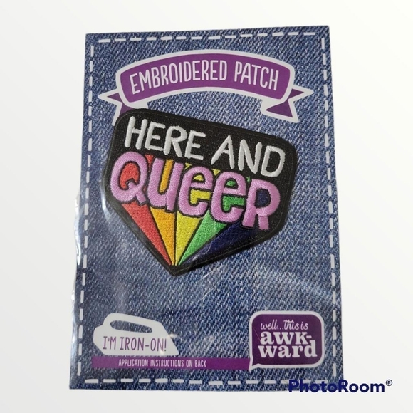 well this is awkward | Art | Nwt Here And Queer Lgbtq Pride Iron On ...